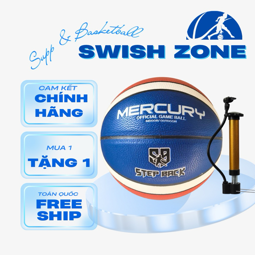 Bóng Rổ Da Mecury Stepback, Bóng rổ da PU số 6, số 7 chơi indoor ...