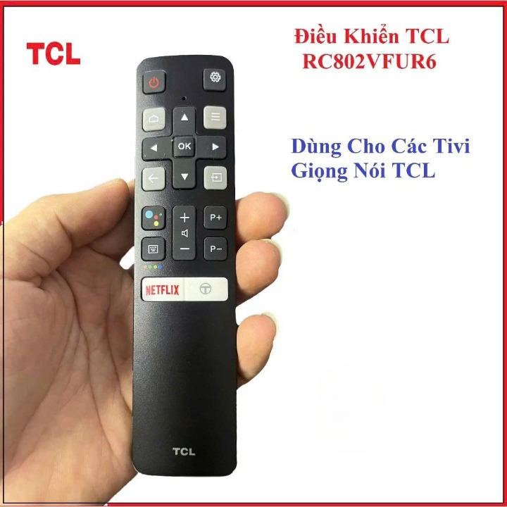 Remote điều khiển tivi TCL Giọng Nói 2020, điều khiển TV TCL Smart tivi internet - ĐTTL | Shopee ...
