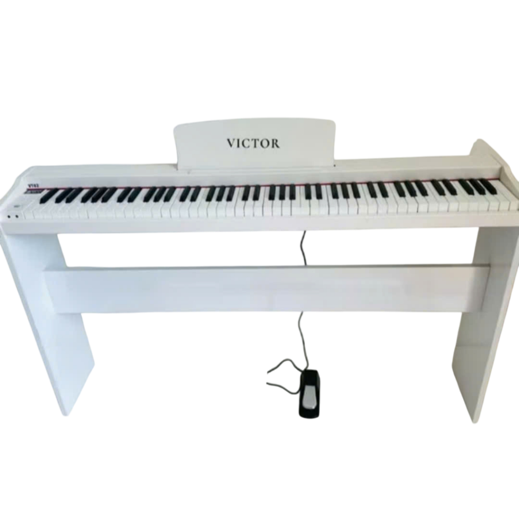 Đàn Piano Điện Victor VT-02 Màu Trắng Tặng Kèm Pedal | Shopee Việt Nam