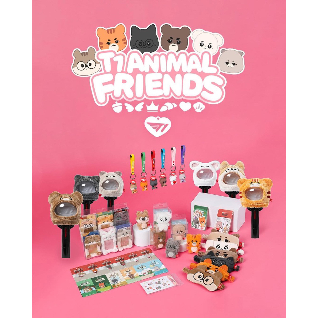 bộ Sưu tập T1 Animal 2025 Friends key holder plushie Faker Oner Gumayusi Keria Doran Liên Minh ...