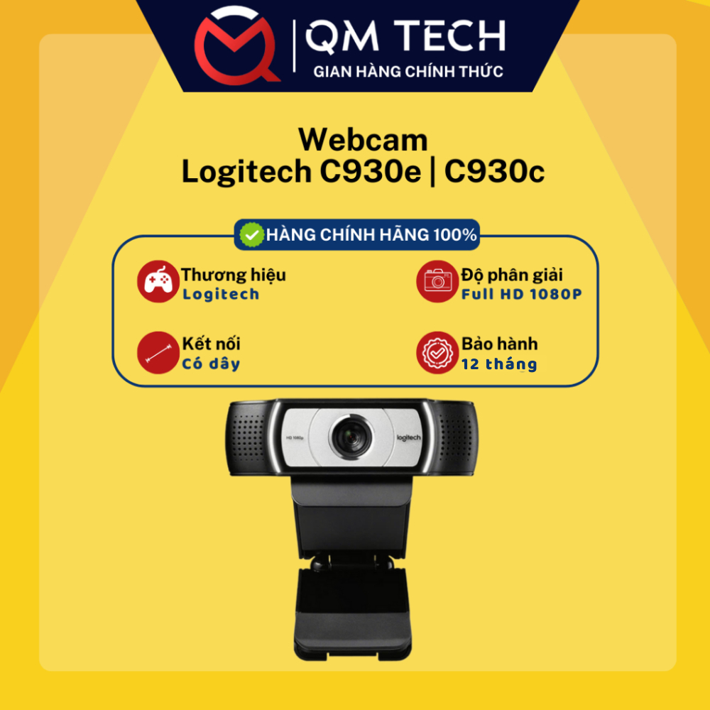 Webcam Logitech C930e/C930C full HD - QMTECH STORE | Shopee Việt Nam