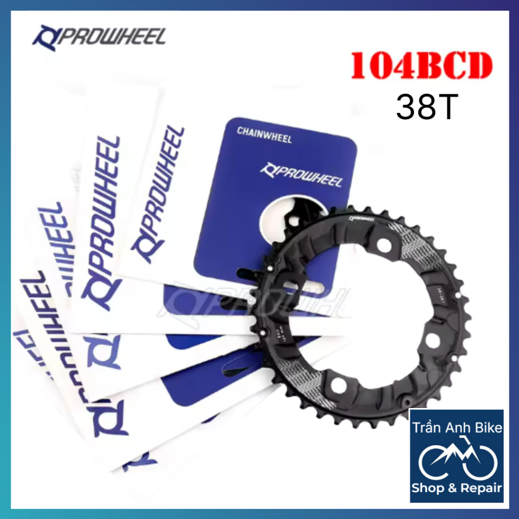 Đĩa Rời Xe Đạp PROWHEEL 38T – 104BCD 5 Lỗ Hợp Kim Nhôm CNC | Shopee ...