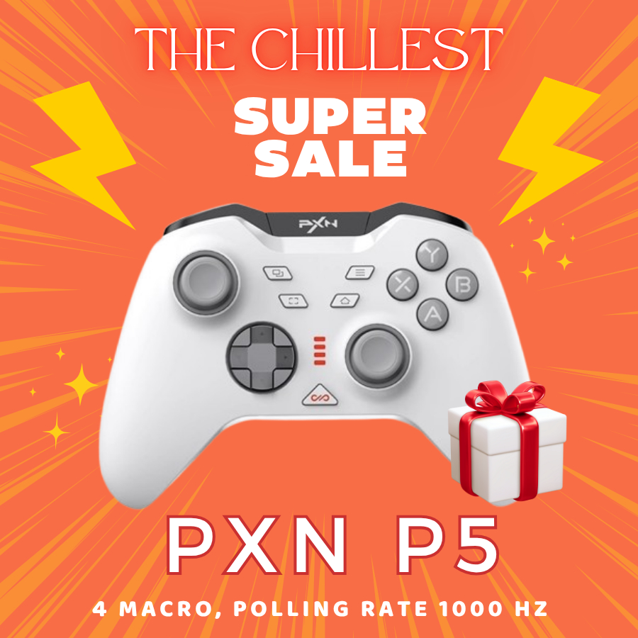 Tay cầm chơi game PXN P5 - Hall Joystick, khóa Trigger, 4 phím Macro, Polling Rate 1000HZ ...