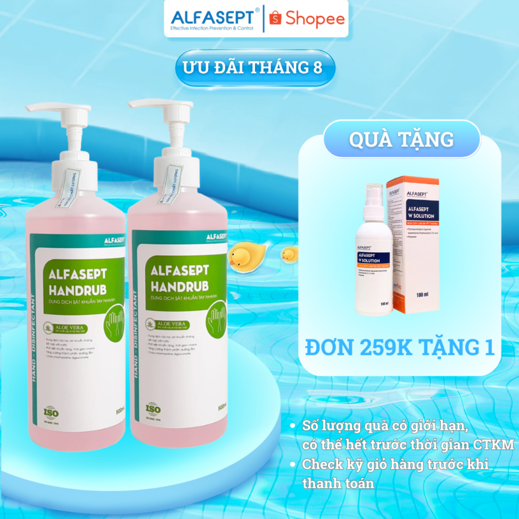 COMBO 2 Chai Nước Rửa Tay Khô ALFASEPT Handrub Thân Thiện Với Da, Giúp ...