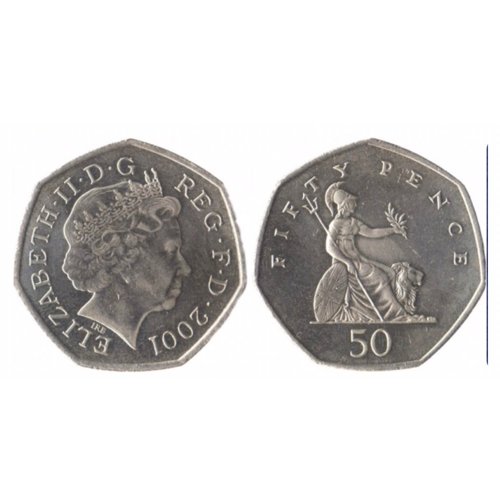 Đồng xu 50 pence 1998 - 2008 Anh | Shopee Việt Nam
