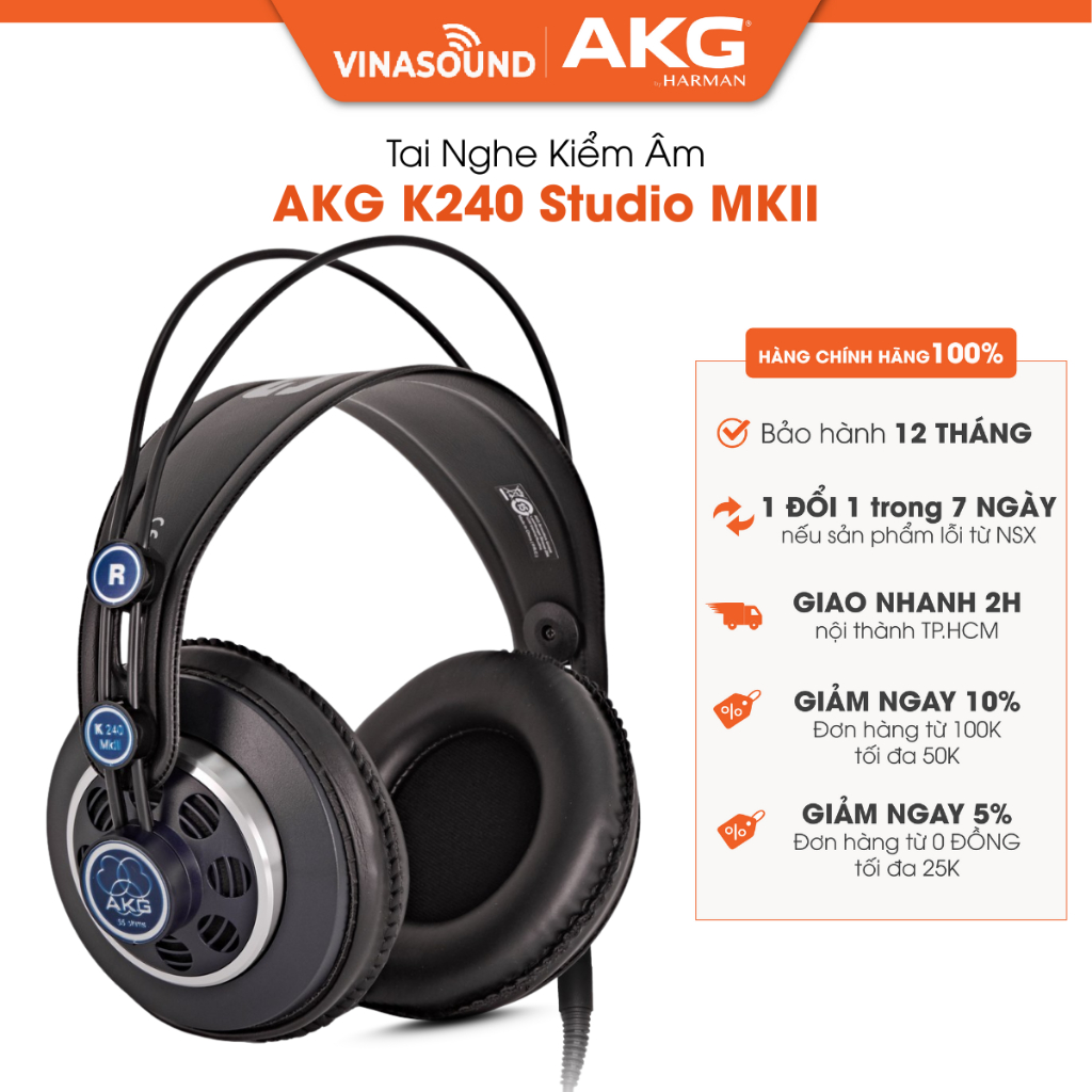 Tai Nghe Kiểm Âm AKG K240 Studio MKII Chính Hãng | Headphone Semi-Open ...