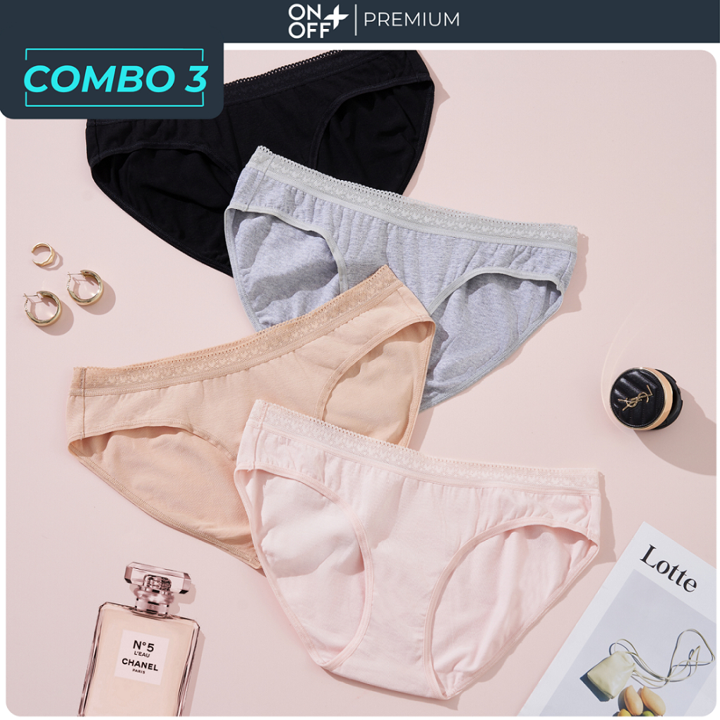 Combo 3 quần lót nữ cotton Mỹ ONOFF Bacis mềm mại an toàn cho làn da ...
