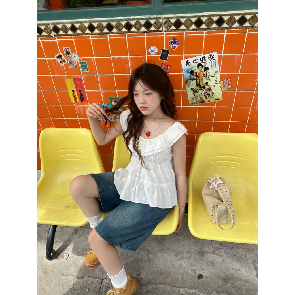 Áo kiểu Bibi Top ୨୧ 𝐁𝐲 𝐄𝐢𝐠𝐡𝐭𝐞𝐞𝐧 𝐀𝐠𝐚𝐢𝐧 | Shopee Việt Nam