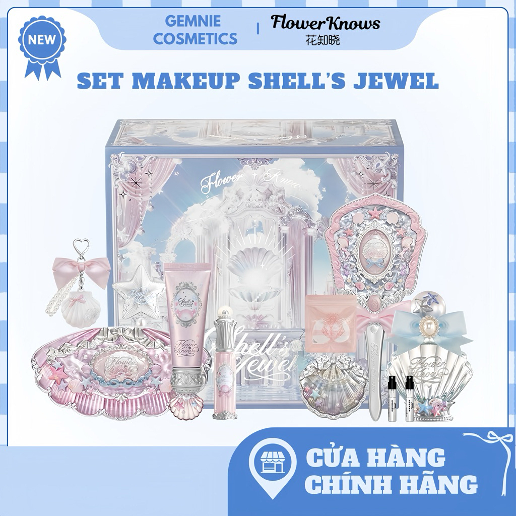 Set Makeup Sò FLOWER KNOWS Shell’s Jewel | Shopee Việt Nam