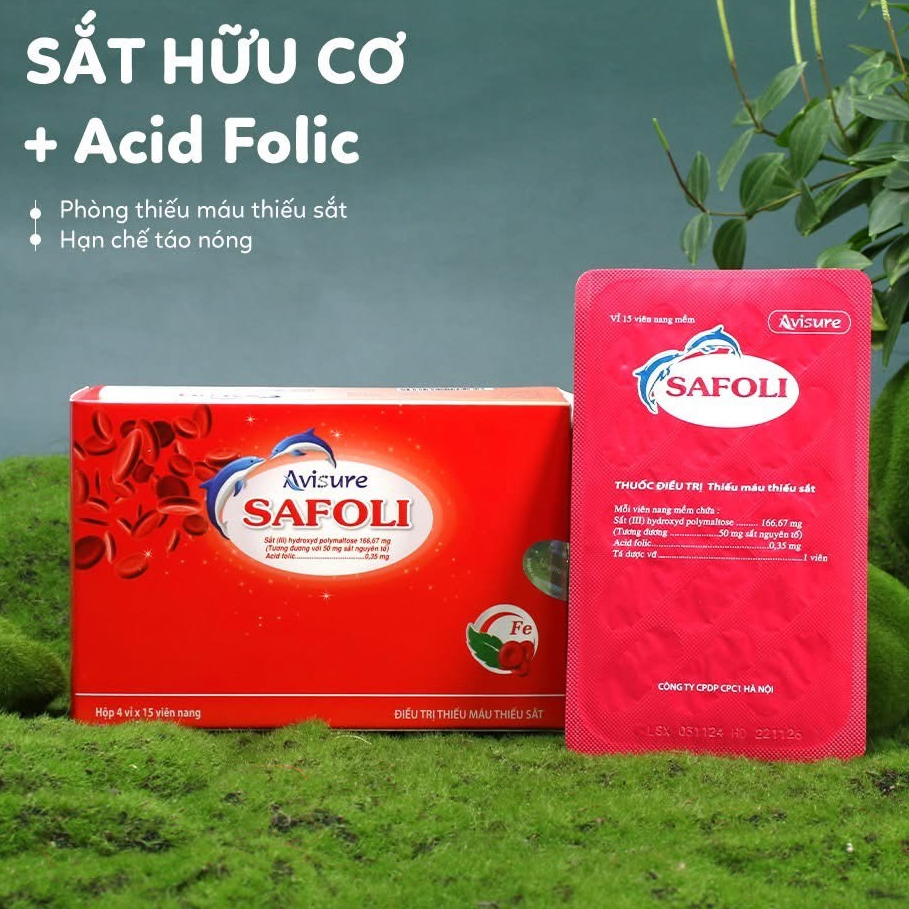 ( Có tem tích điểm ) - Avisure Safoli ( hộp 30v - 60v) - Bổ sung sắt ...