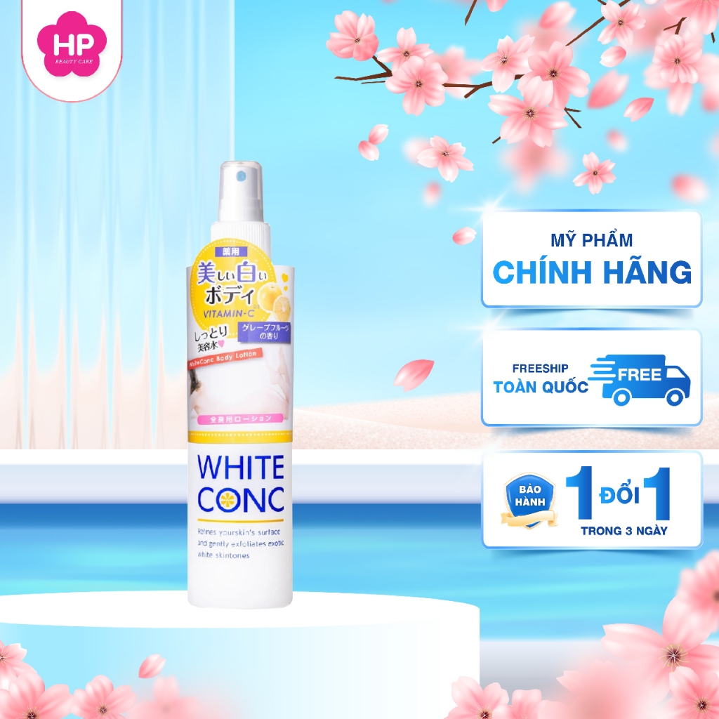 Xịt Dưỡng Trắng Sáng Da Toàn Thân White Conc Body Lotion C II 245ml | Shopee Việt Nam