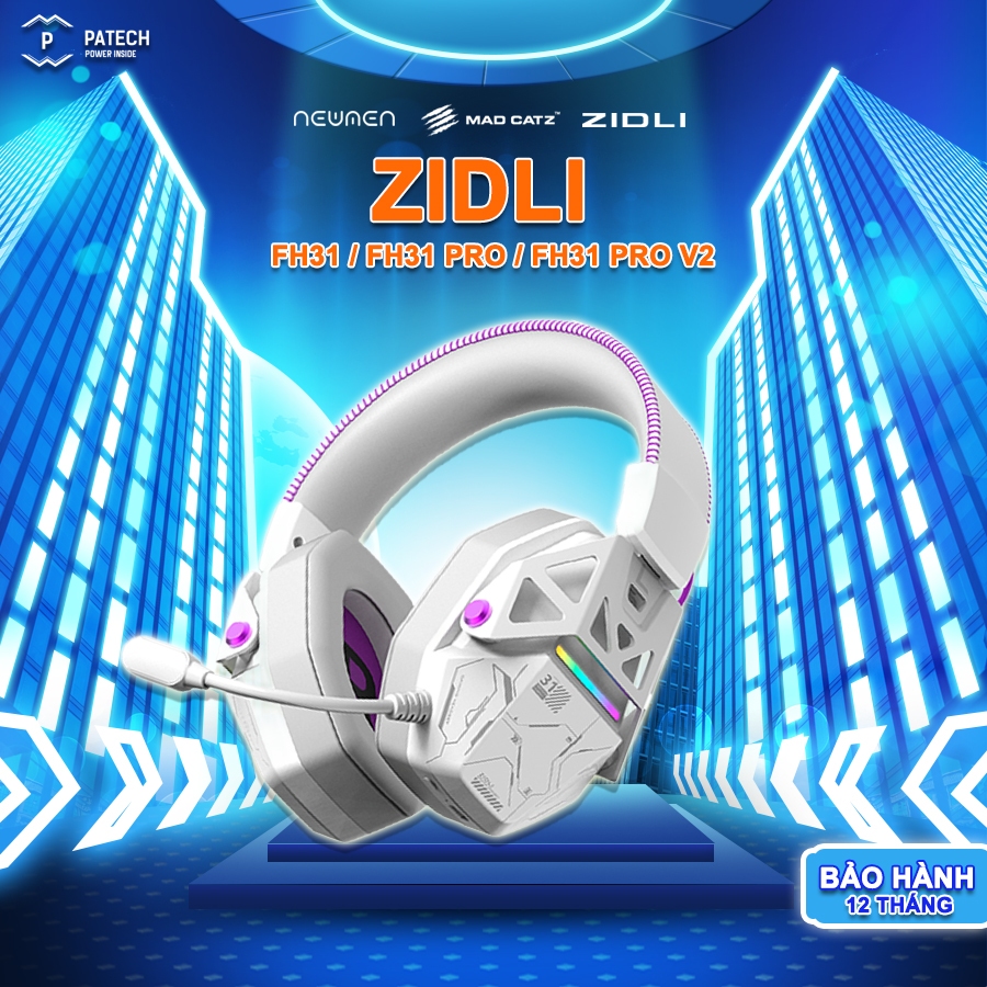Tai Nghe Chụp Tai Kết Nối Dây / 2.4Ghz / Bluetooth Zidli FH31/FH31Pro ...