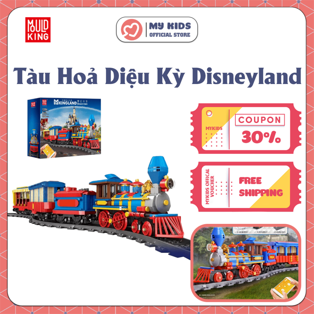 Đồ Chơi Lắp Ráp Tàu Hoả Diệu Kỳ Disneyland - MouldKing 12004 | Shopee ...
