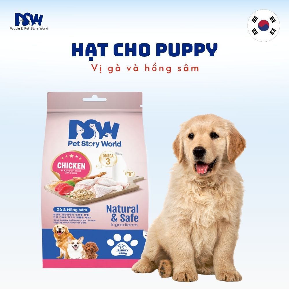[PSW PUPPY] - Hạt cho Chó Con - Vị Gà & Hồng Sâm, Công nghệ Hàn Quốc ...