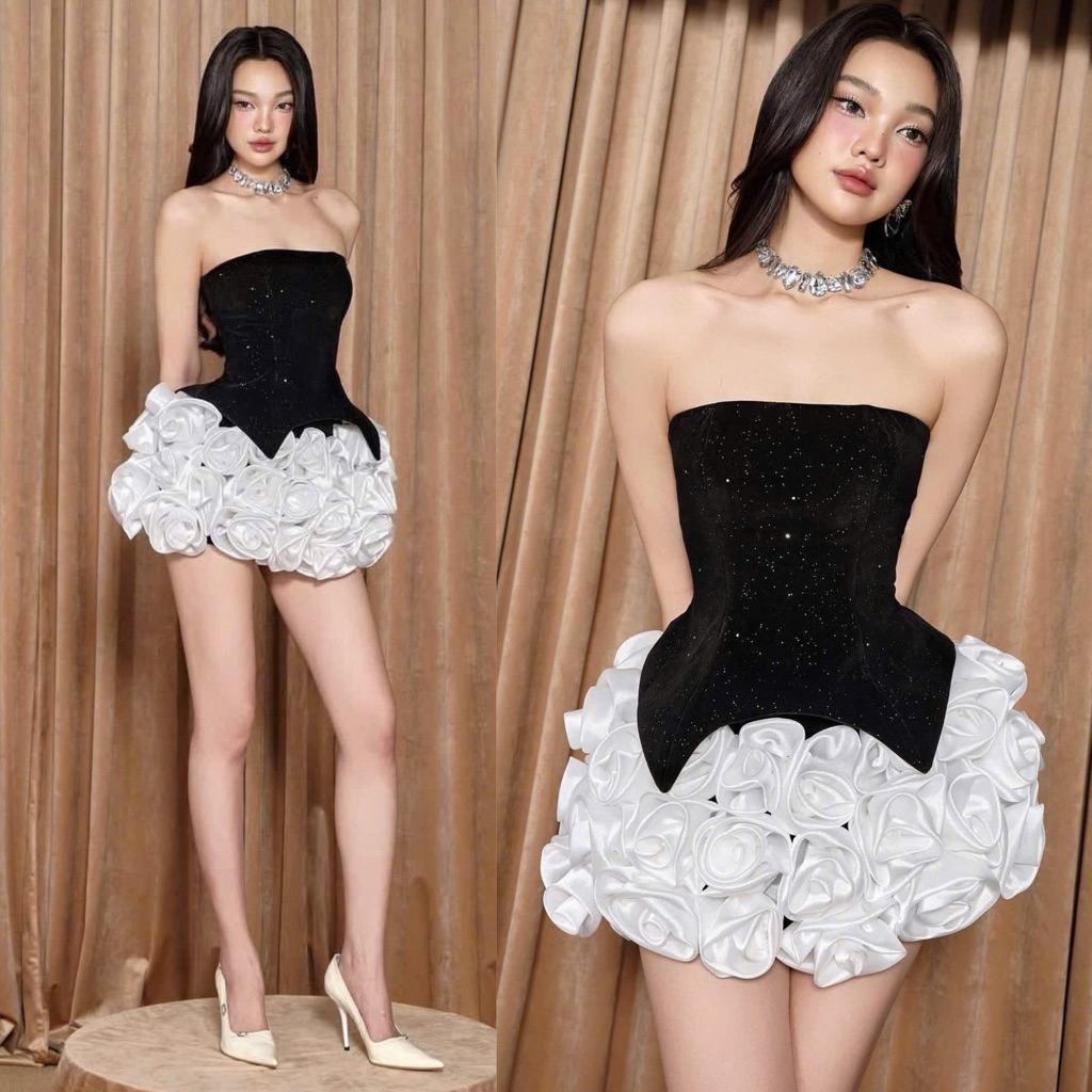 551 - Set Áo Coset + Chân Váy Hoa Cao Cấp | Shopee Việt Nam