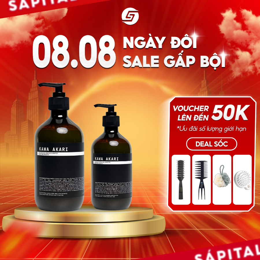 Dầu gội đầu Kawa Akari Shampoo Rusty Lab 300ml & 500ml – Chiết xuất từ thiên nhiên phục hồi tóc ...