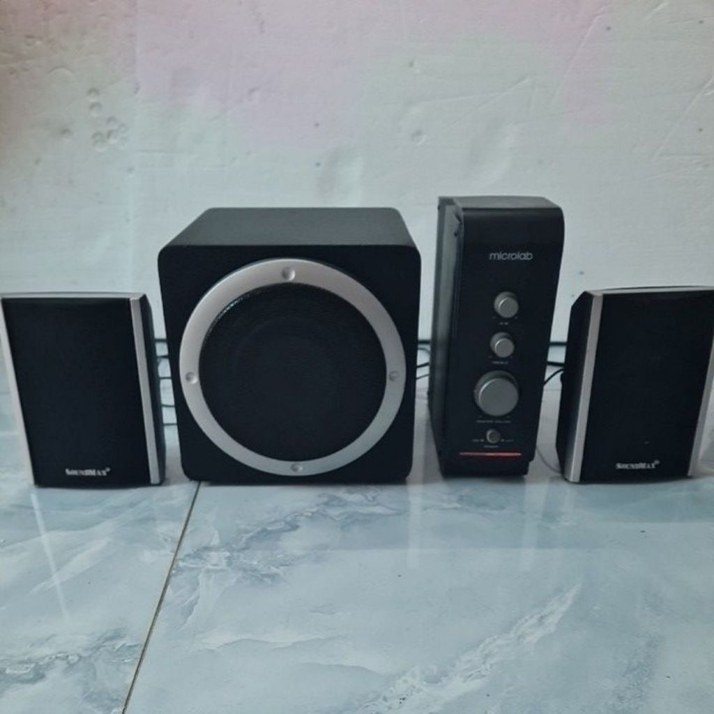 BỘ LOA VI TÍNH 2.1 MICROLAB , model: FC570, CÓ AMPLY RỜI, ĐÃ GẮN ...