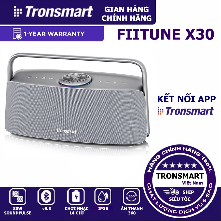 MẪU MỚI | Loa Bluetooth 5.3 Tronsmart Fiitune X30 Home Audio 80W | IPX6 ...