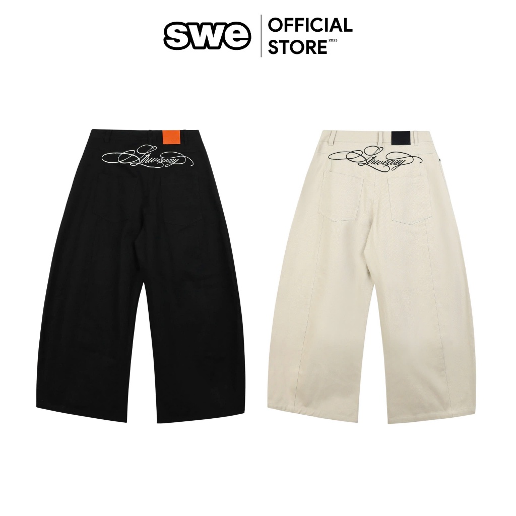 Quần Khaki Ống Rộng Unisex Local Brand SWE BARREL KHAKI - Đen/Beige ...