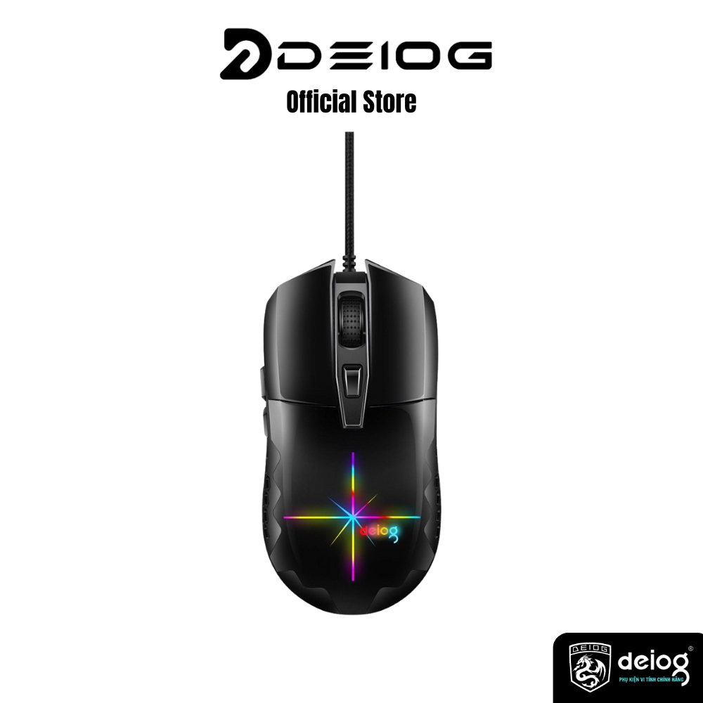 Chuột gaming chính hãng Deiog A6 DPI 16000 led rgb 6 nút điều chỉnh ...