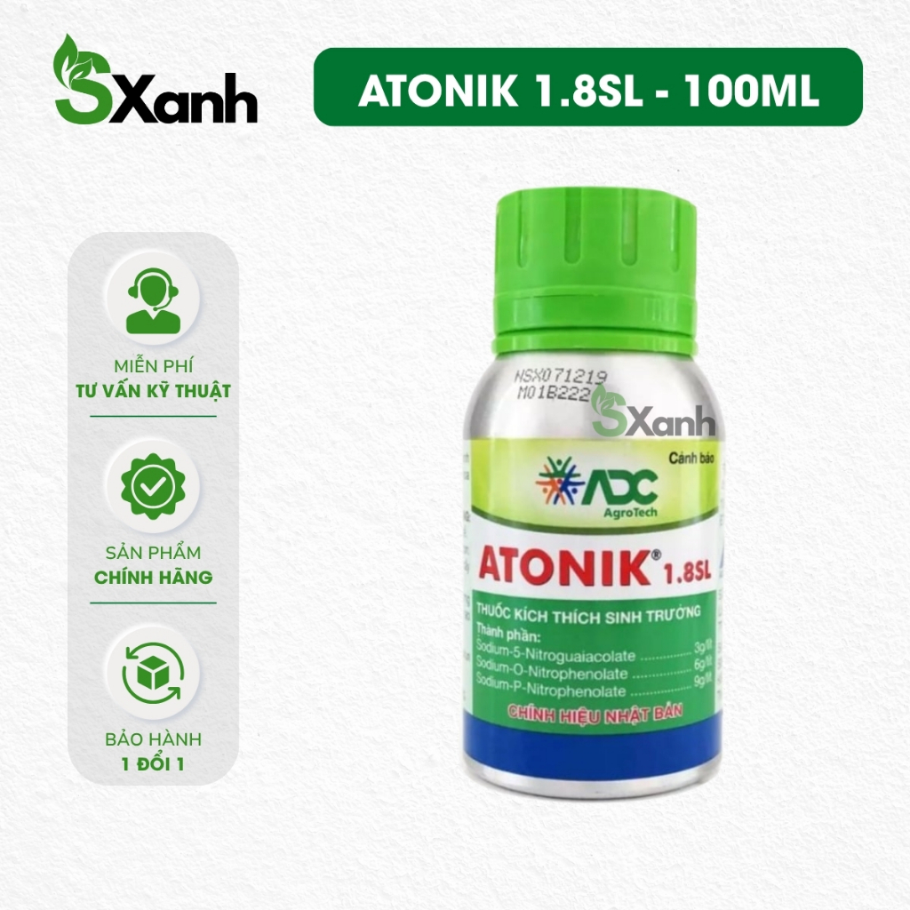 Kích thích sinh trưởng Atonik 1.8SL Sxanh, ra rễ nhanh, bật mầm, phát ...