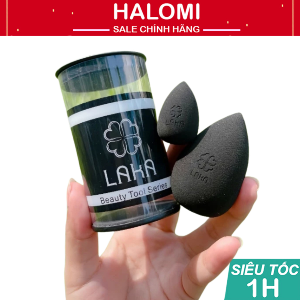 Mút tán kem nền LAKA set 2 chiếc siêu mềm mịn chuyên dùng cho makeup ...