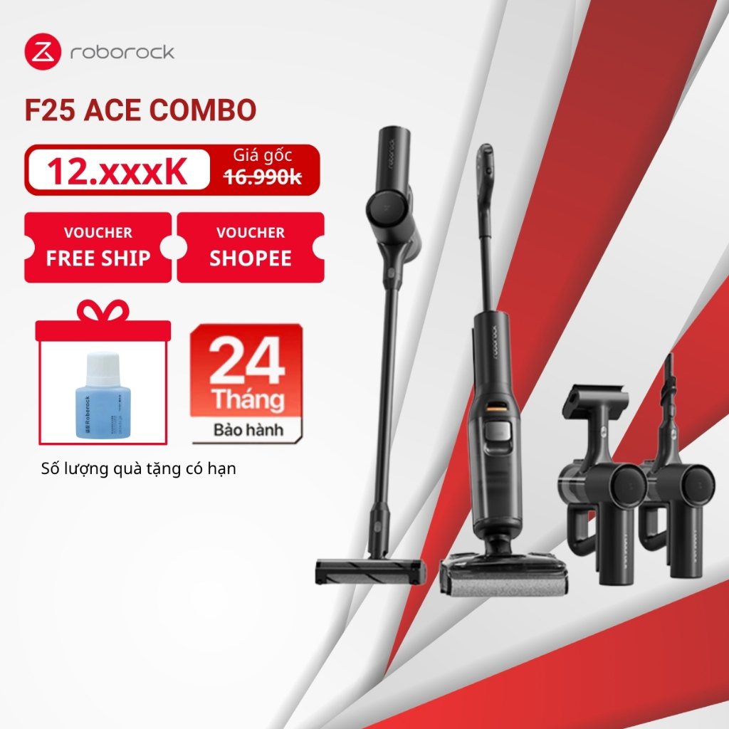 Máy Hút Bụi Lau Nhà Cầm Tay Roborock F25 ACE Combo / F25 ACE / F25 RT Lực Hút 20.000 PA | BH 24T ...
