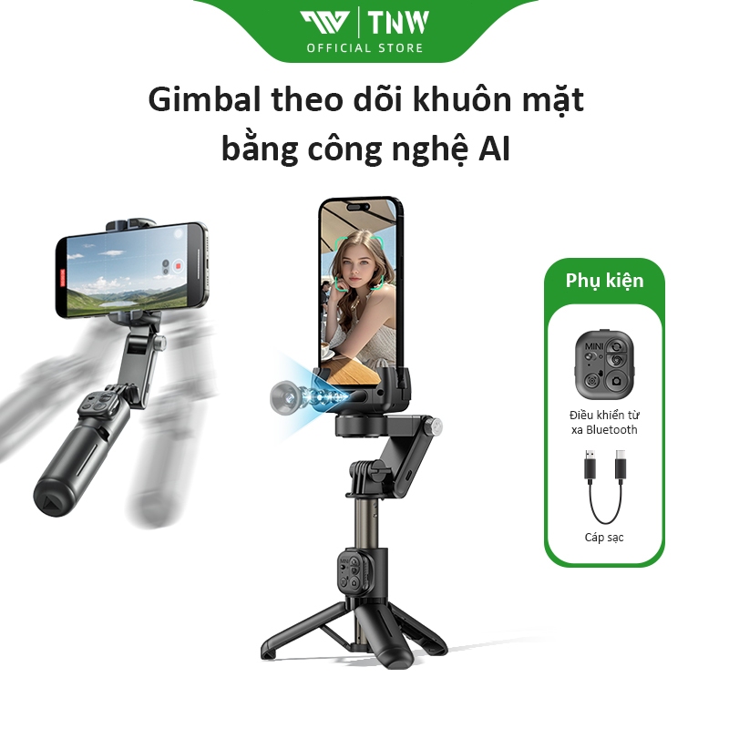 TNW Q19 Gimbal chống rung điện thoại 360 độ Gimbal chụp ảnh selfie có ...