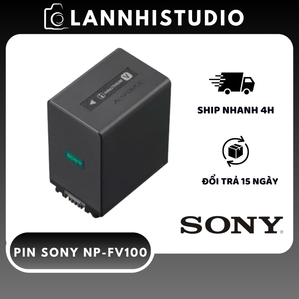 P.i.n Sony NP-FV100 cho máy quay Handycam HDR-CX, HDR-PJ, HDR-XR ...