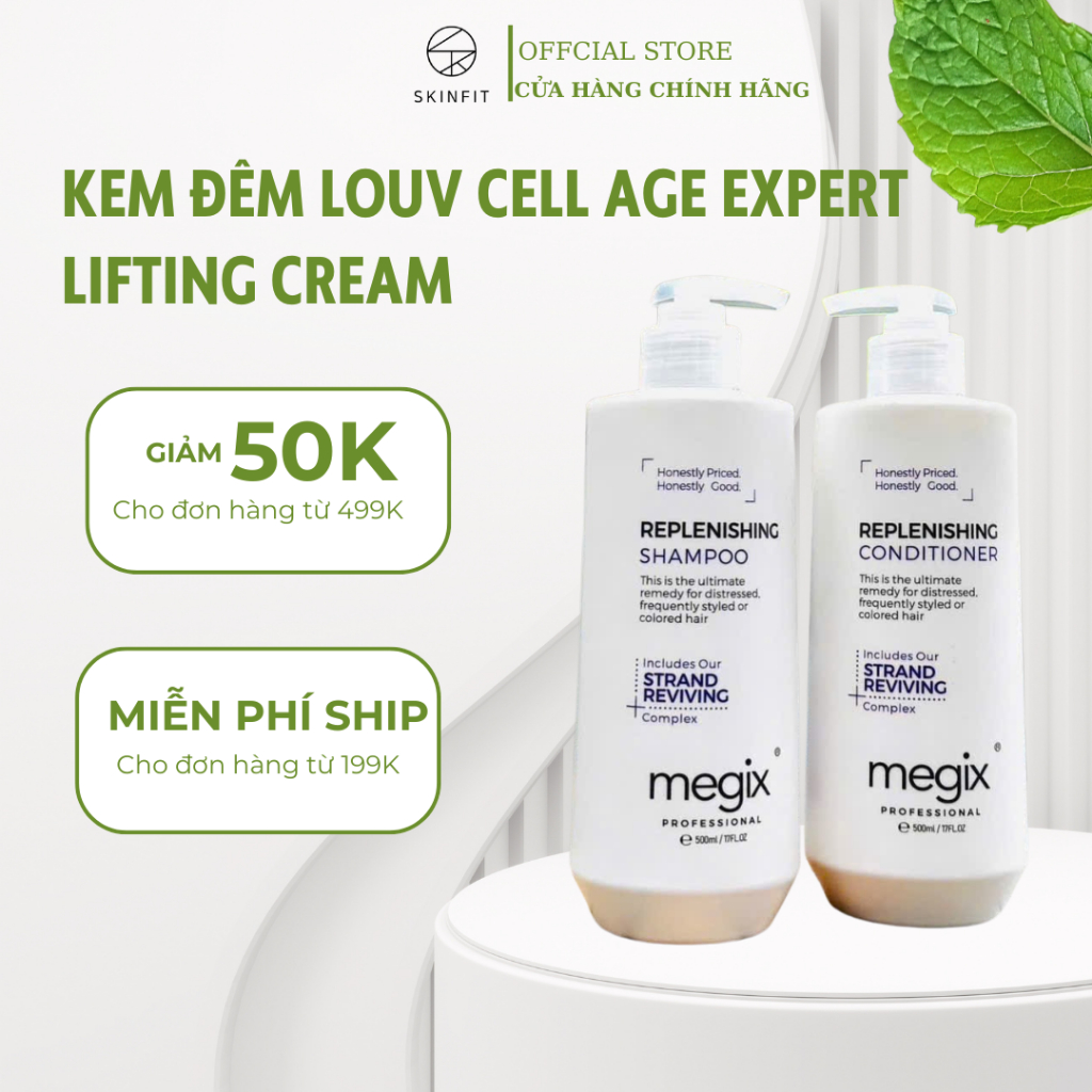 Combo Dầu gội & Dầu xả MEGIX Replenishing 500ml – Thơm lâu tới 72h ...