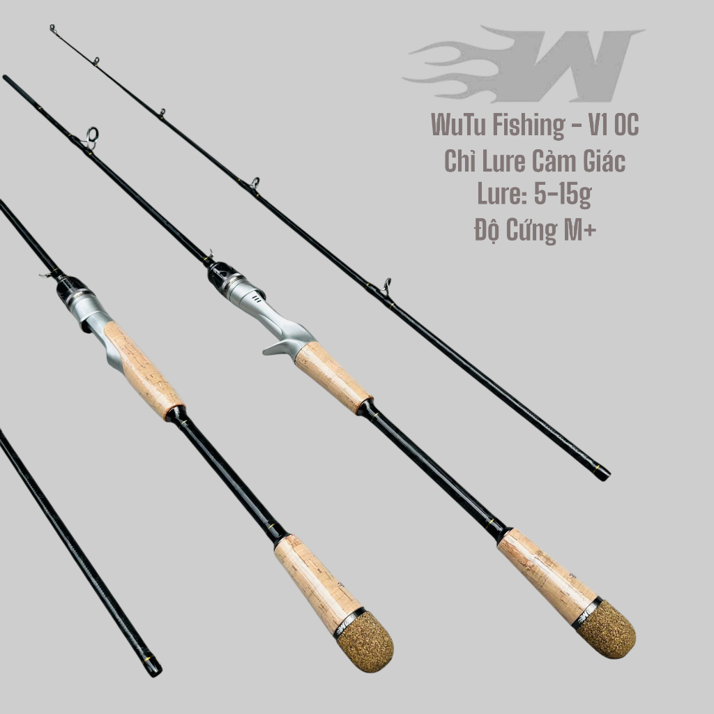 Cần Câu Lure WuTu Fishing - V1 OC Bản Nâng Cấp Độ Cứng M+ V1 OC ...