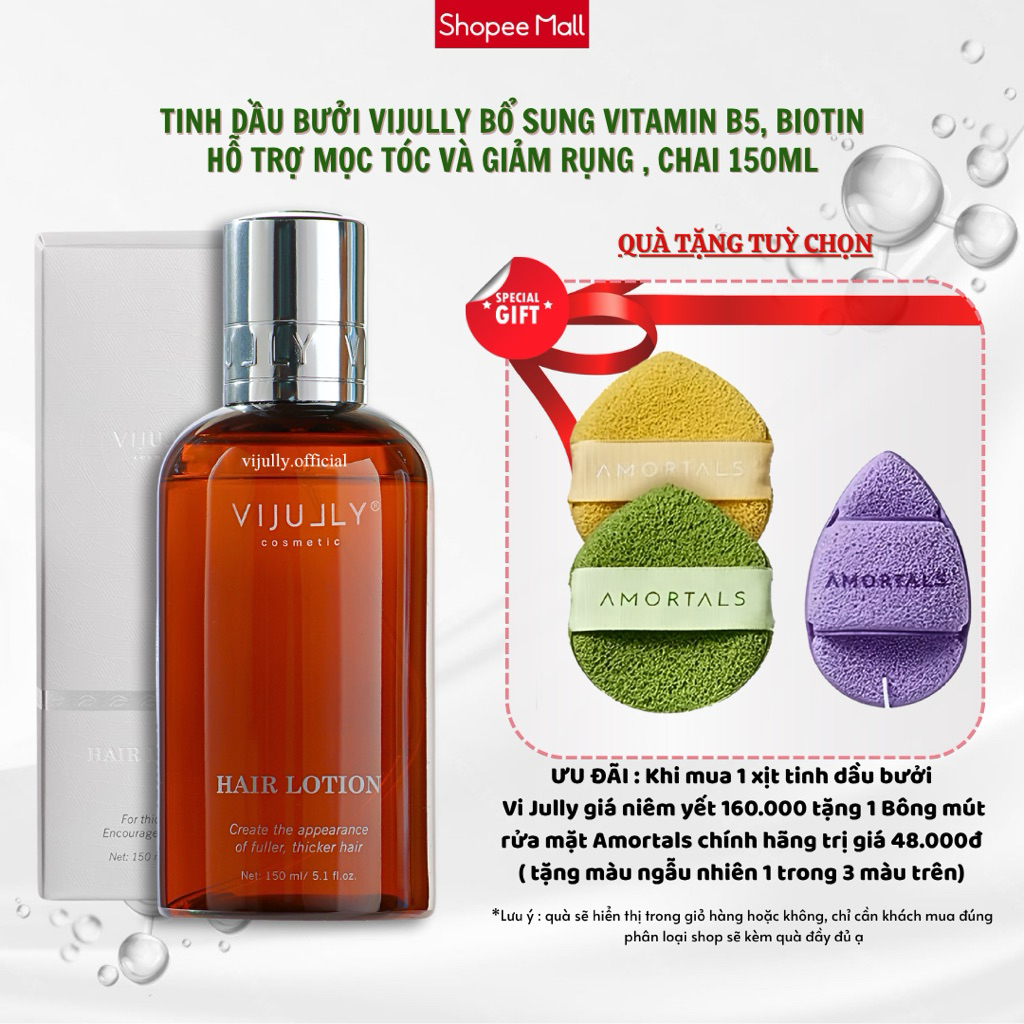 Xịt dưỡng tóc ViJully Cosmetic (Hair Lotion) tinh dầu bưởi dung tích ...