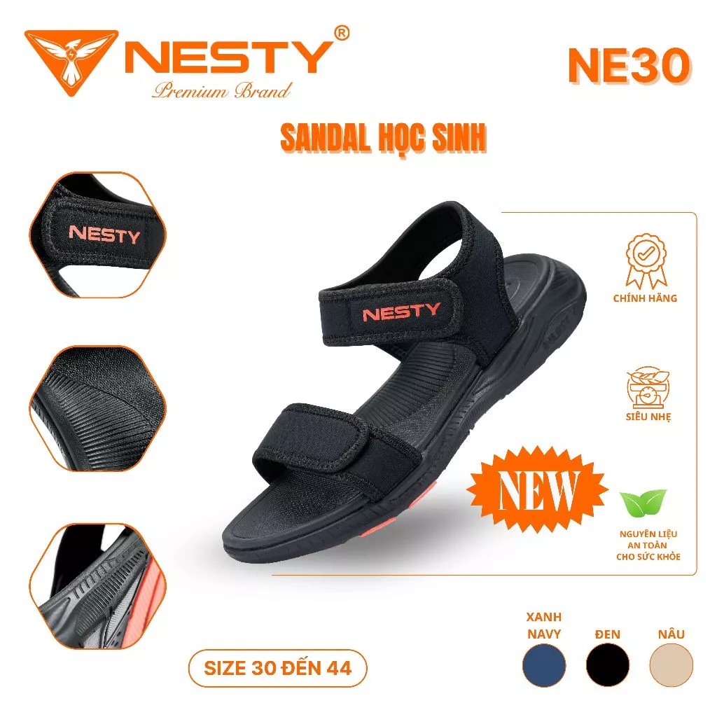 Dép Sandal 𝗛𝗼̣𝗰 𝗦𝗶𝗻𝗵 Nesty Ne30 Chống Trơn Trượt | Shopee Việt Nam