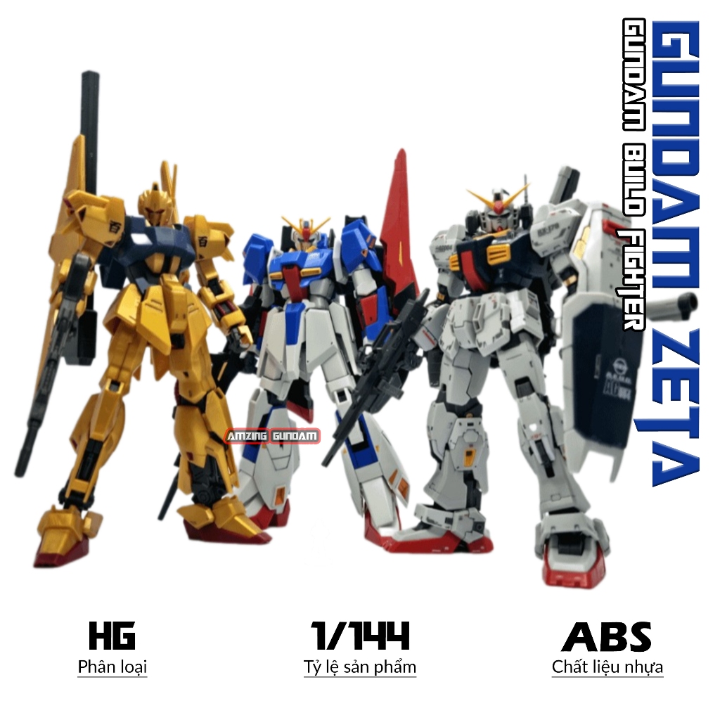 Mô hình HG Zeta Series Collection, 1/144 Mecha, Đồ chơi lắp ráp nhựa ...
