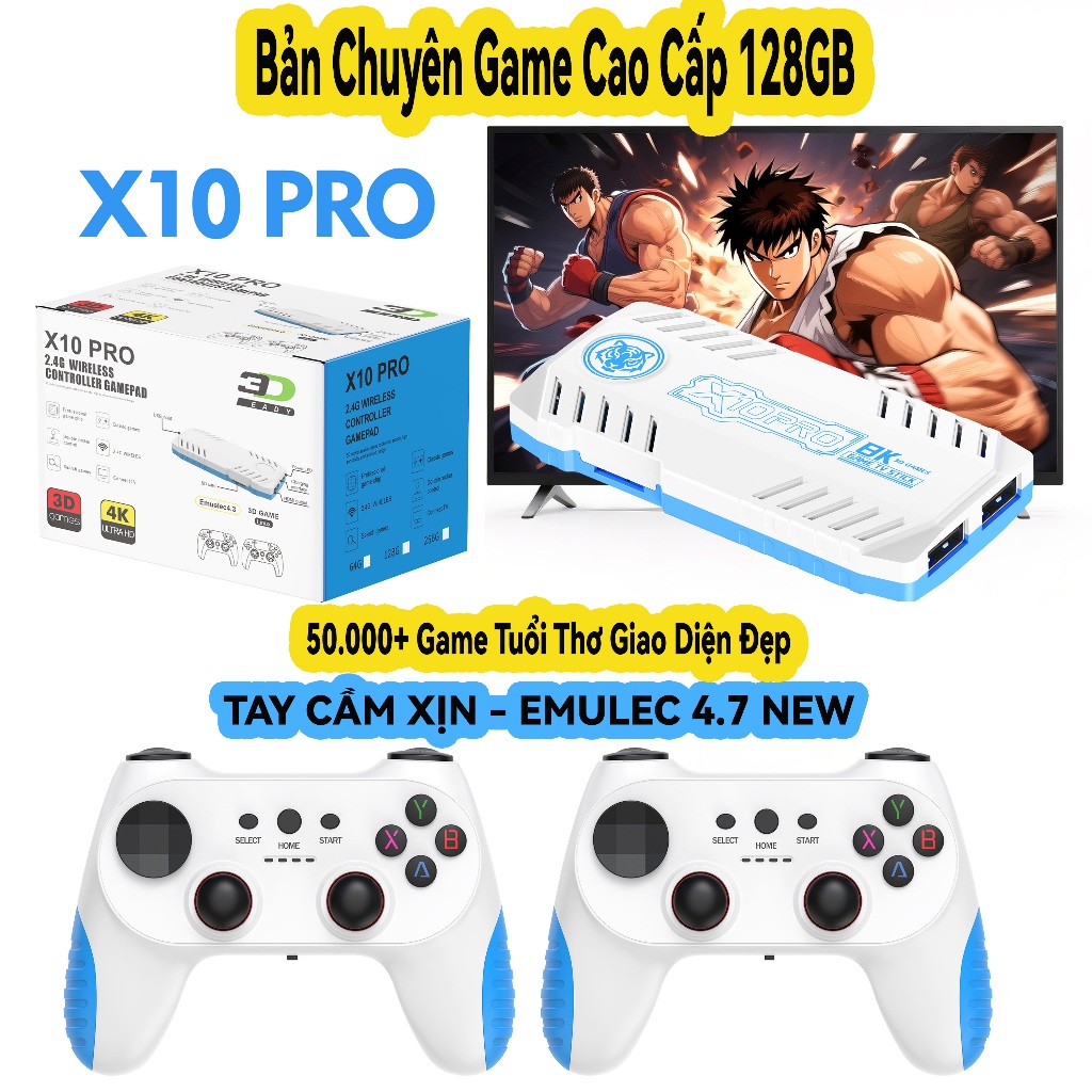 Game STICK 3D X10PRO Chuyên Game 2025 Chip S905X3 Cấu Hình Emulec4.7 ...