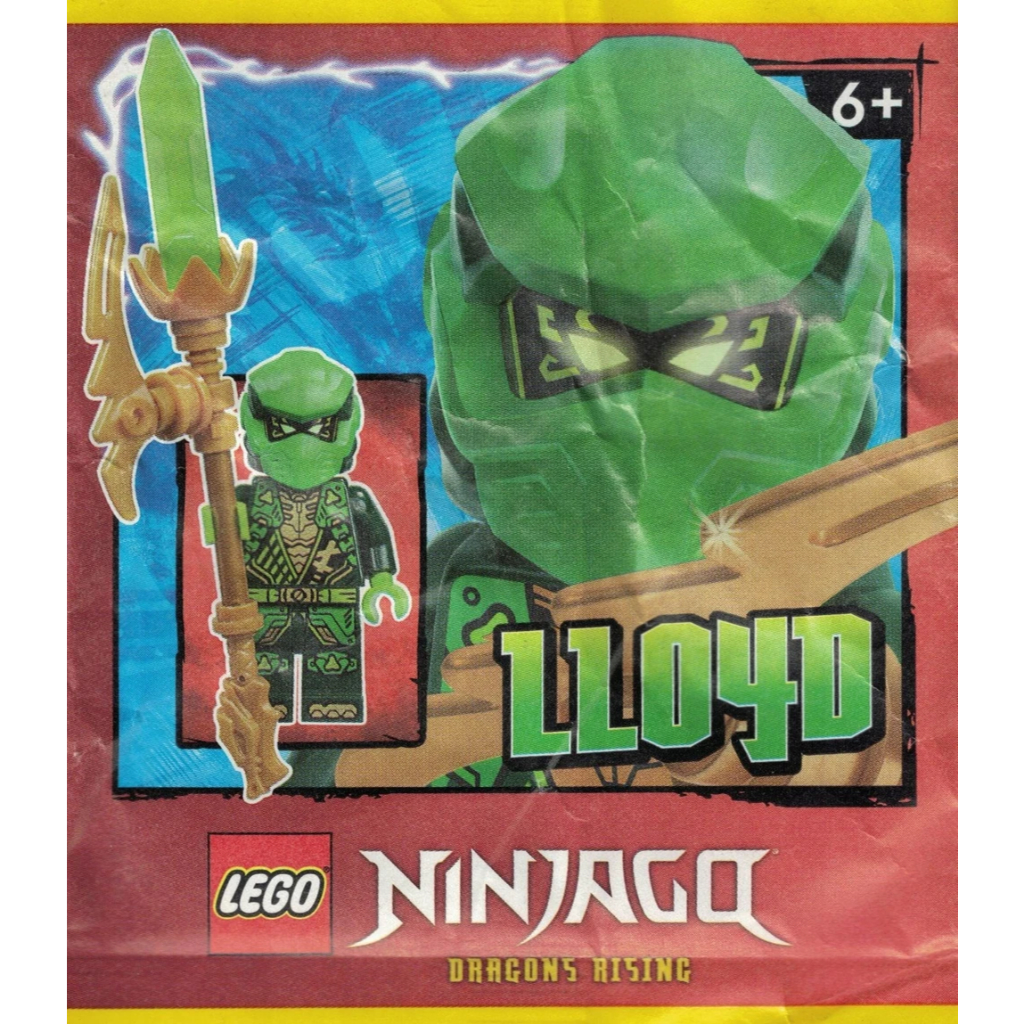 Lego NInjago Lloyd - Dragons Rising, Tunic with Shoulder Armor, Head ...