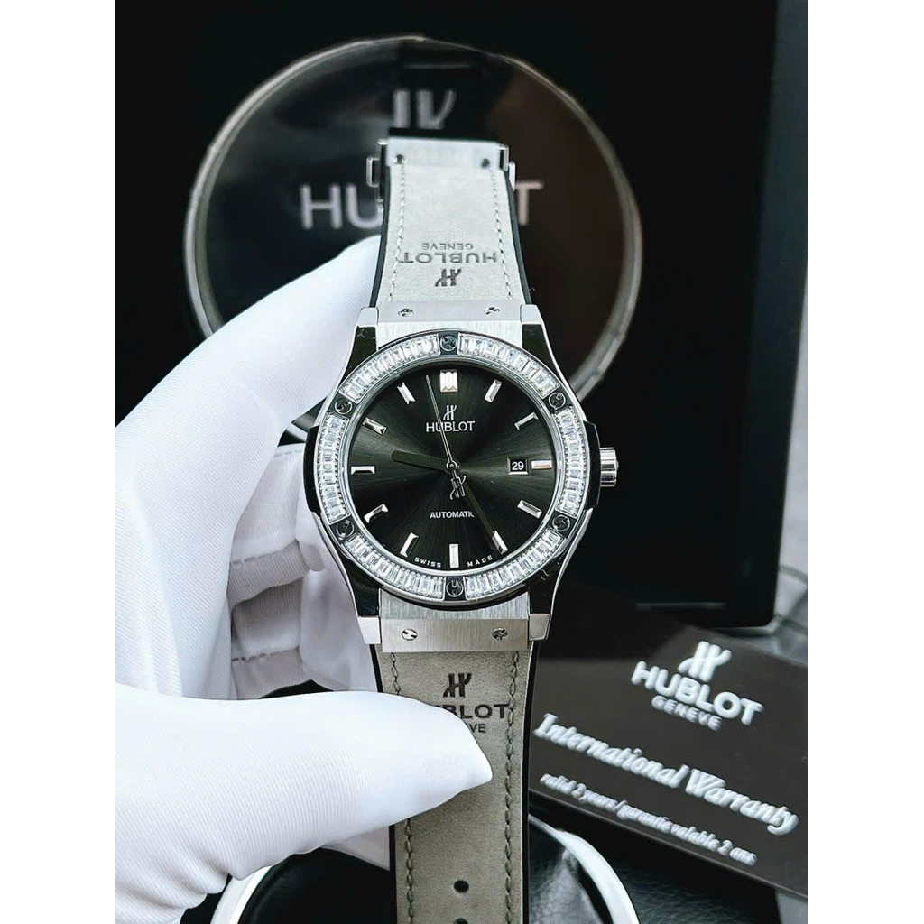 bxt Fullbox Đồng Hồ Nam HUBLOT đá baguet Chạy Cơ Tự Động Size 38/42mm ...