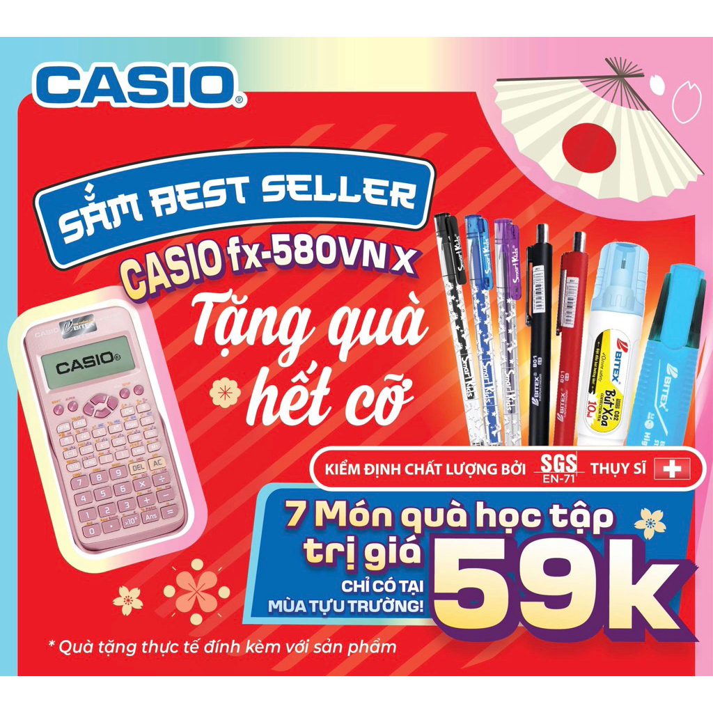 [Chính Hãng] Máy tính Casio FX-580VNX - Bảo Hành Điện Tử 7 năm [Được ...