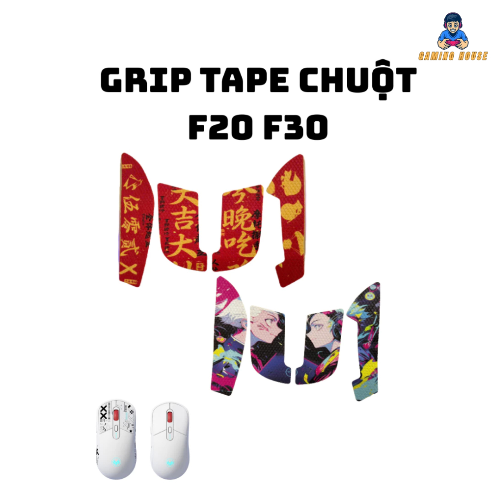 Grip tape chống mồ hôi tay chuột ATAS F20 - F30 - Chất liệu da - CHống ...