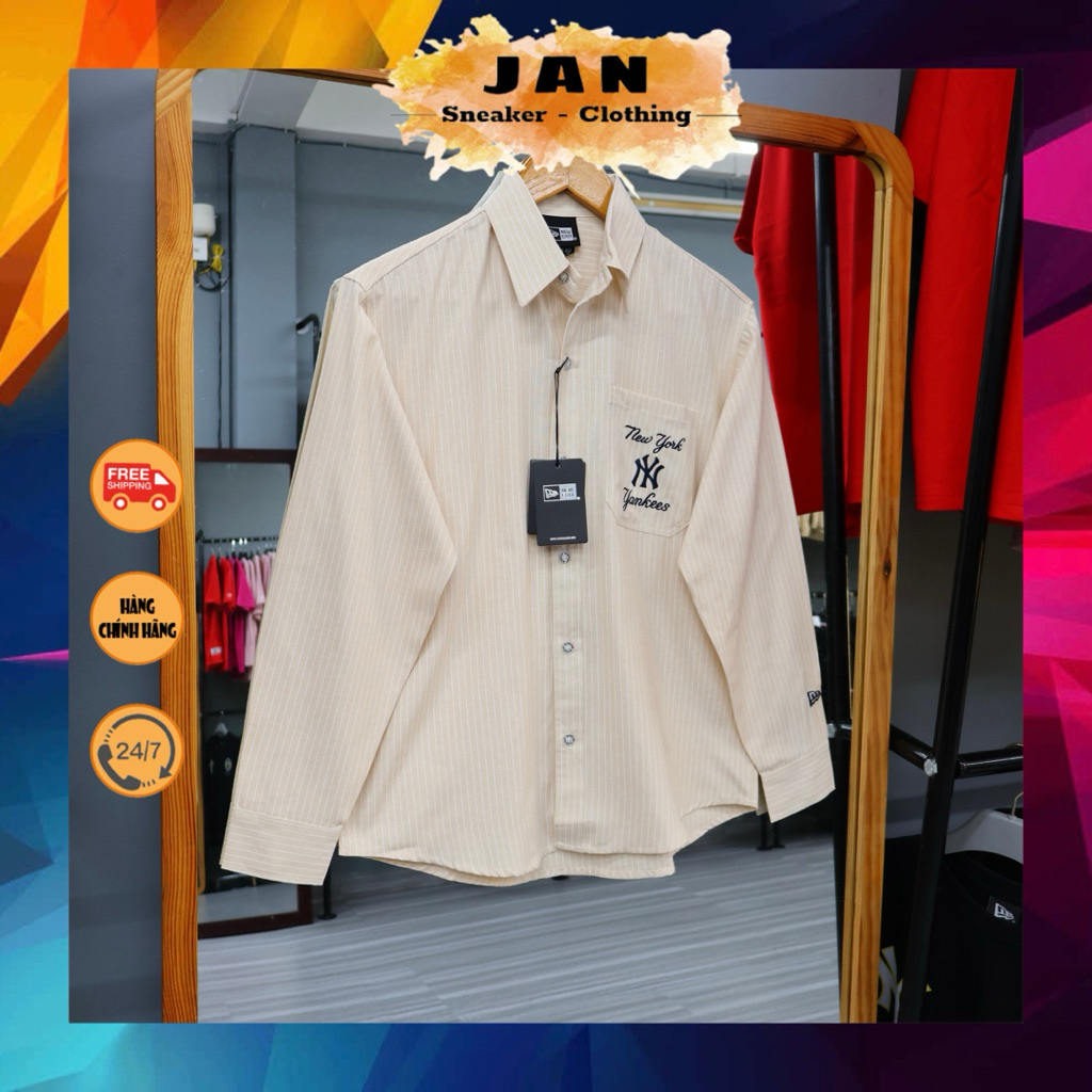 Áo Sơ Mi NEW ERA NY Sọc Brown Hàng Auth Code: 14529329 | Jan Shop ...