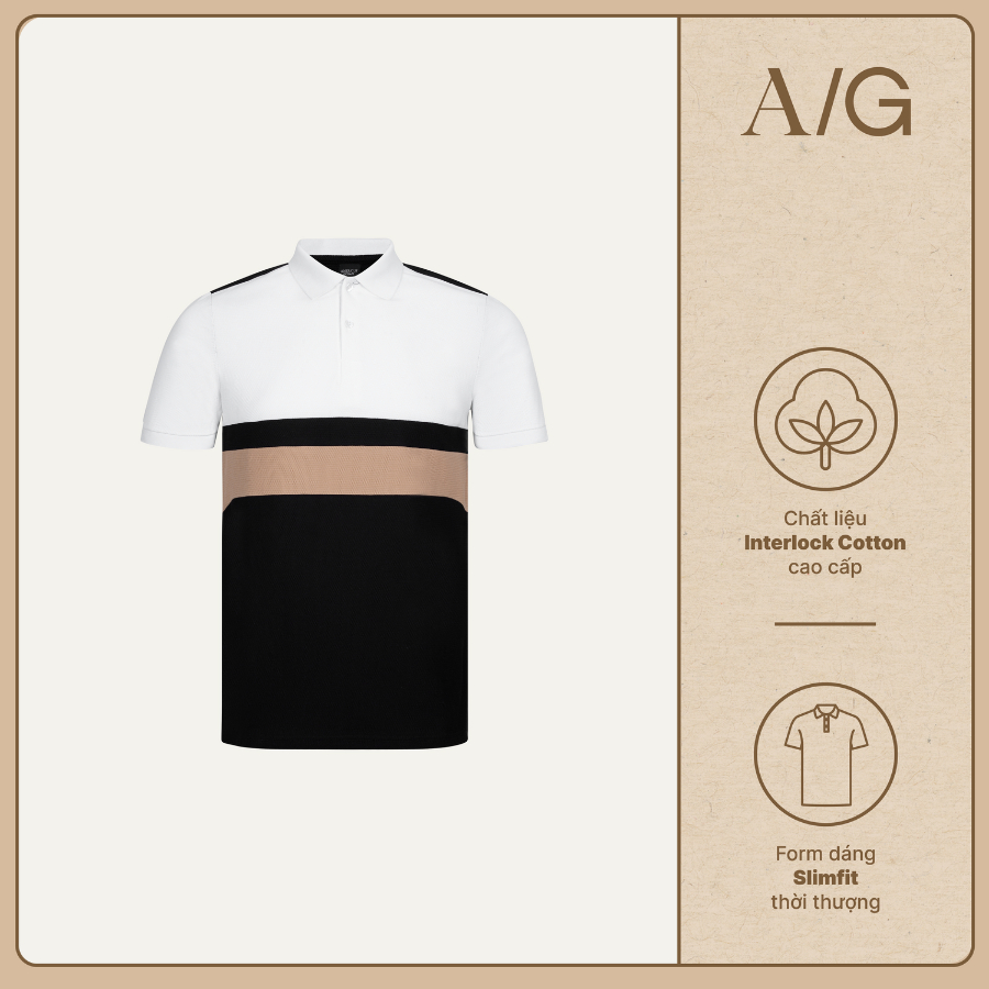 Áo Polo Americus Gosani T8066 Phối Sọc Màu Trắng | Shopee Việt Nam