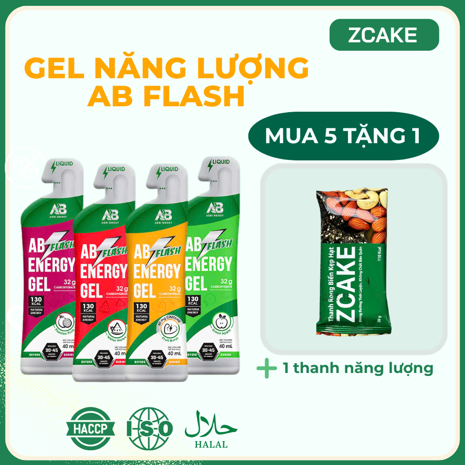 Gel Năng Lượng AB Gel Flash Dạng Lỏng 40g Dùng Cho Thể Thao, Chạy Bộ ...