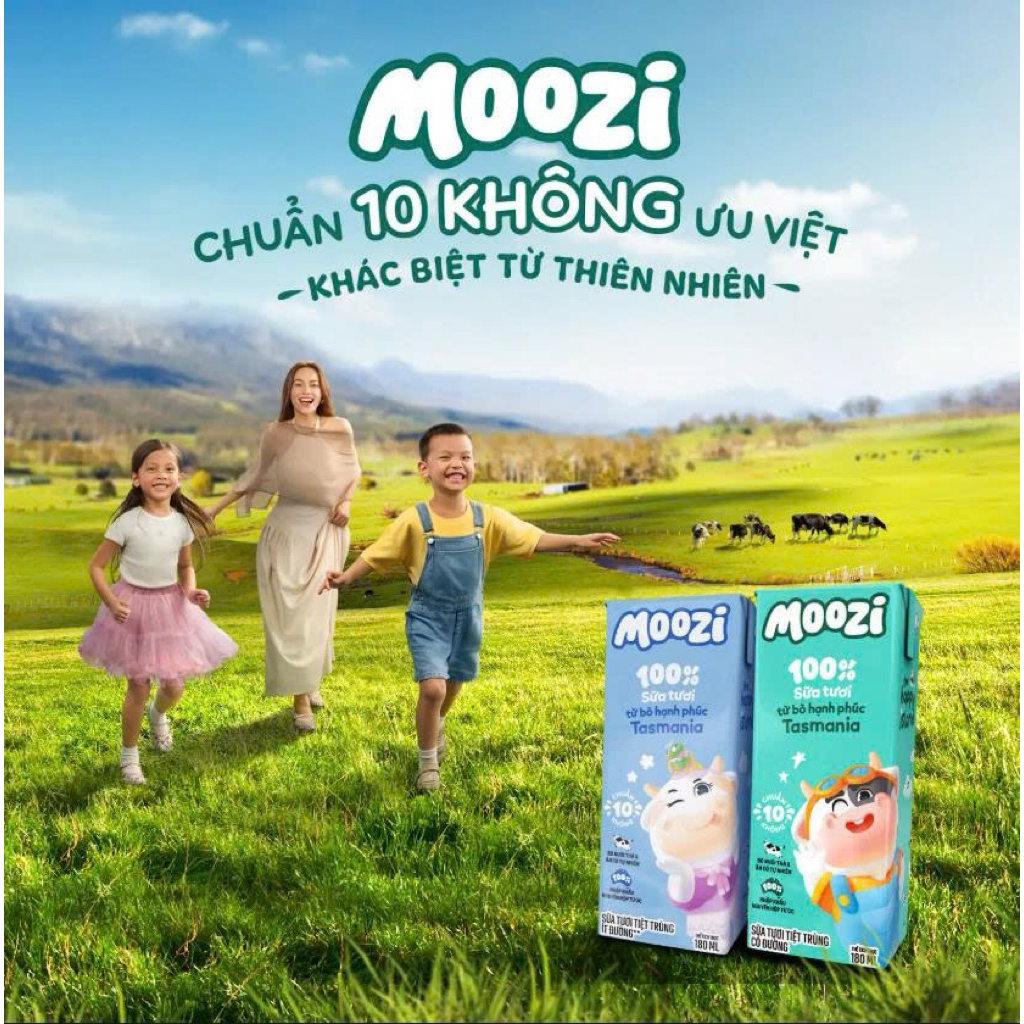 Sữa tươi Moozi (Có đường) -180ml thùng 24 hộp 3/2026 | Shopee Việt Nam