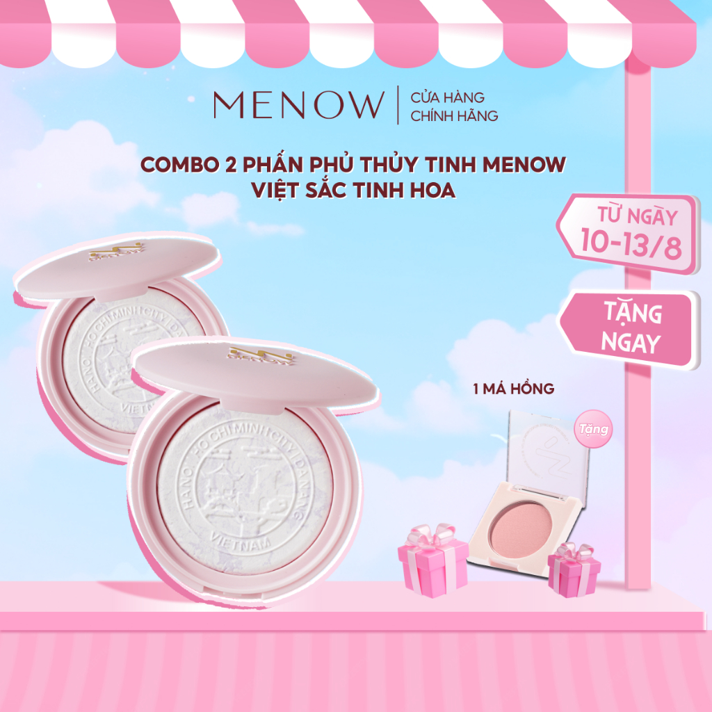 COMBO 2 Phấn phủ thuỷ tinh MENOW Việt sắc tinh hoa 7gr | Shopee Việt Nam