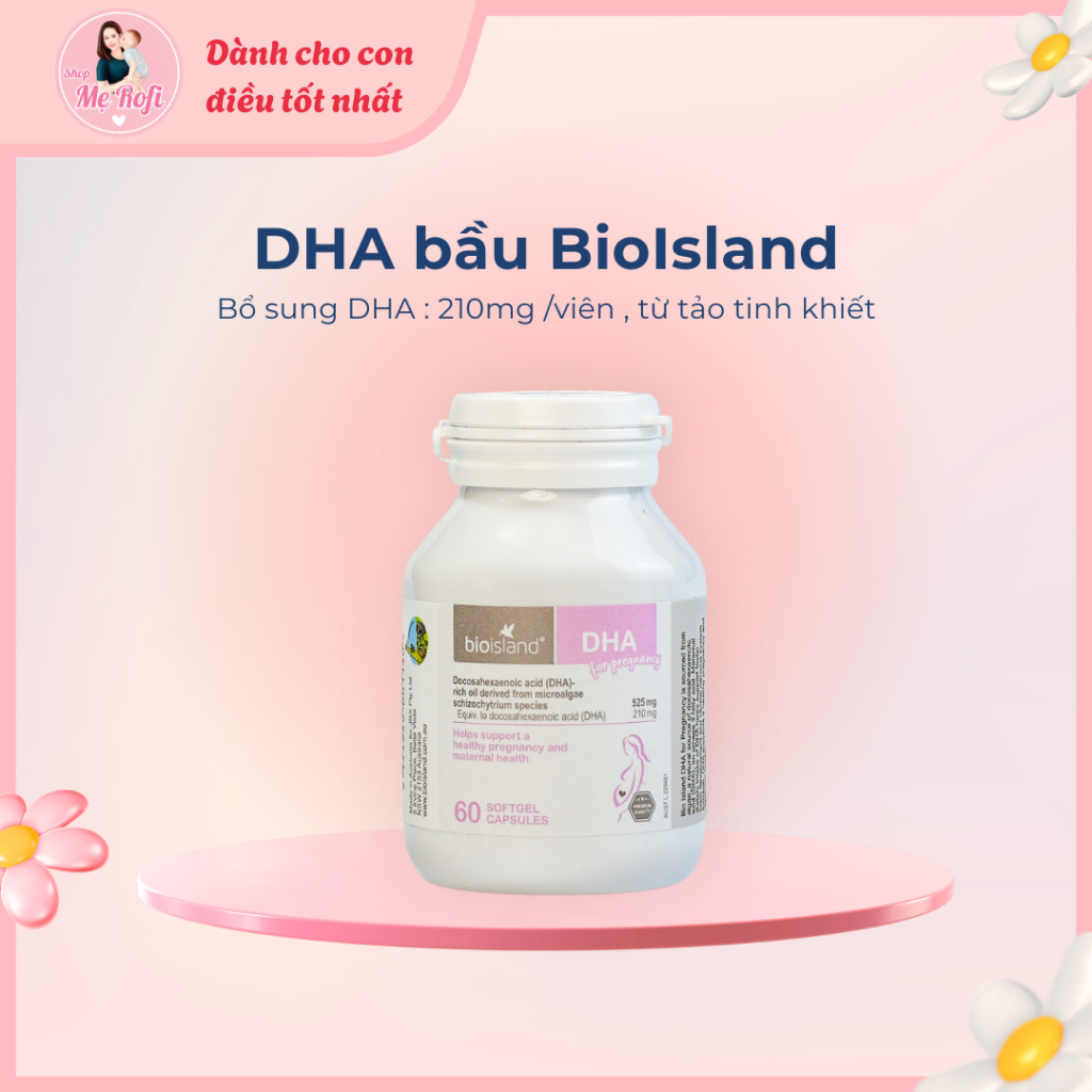 Viên uống bổ sung DHA cho mẹ bầu BioIsland Bio Island DHA 60 viên - Mẹ ...