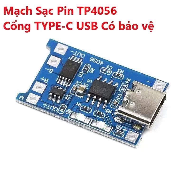 【FREESHIP】Mạch Sạc Pin TP4056 Cổng Sạc TypC - Sạc Pin Lithium 18650 ...