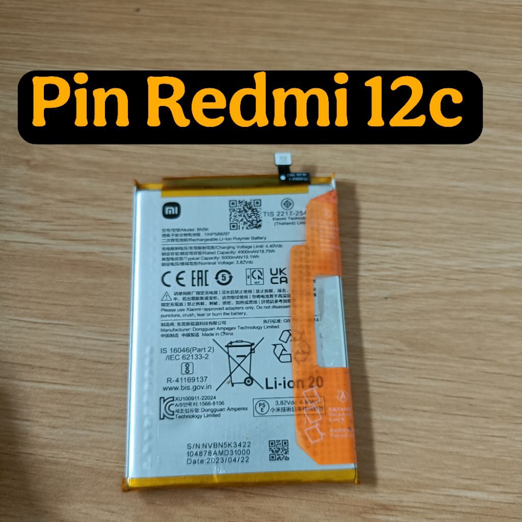 Pin Redmi 12c zin tháo máy | Shopee Việt Nam