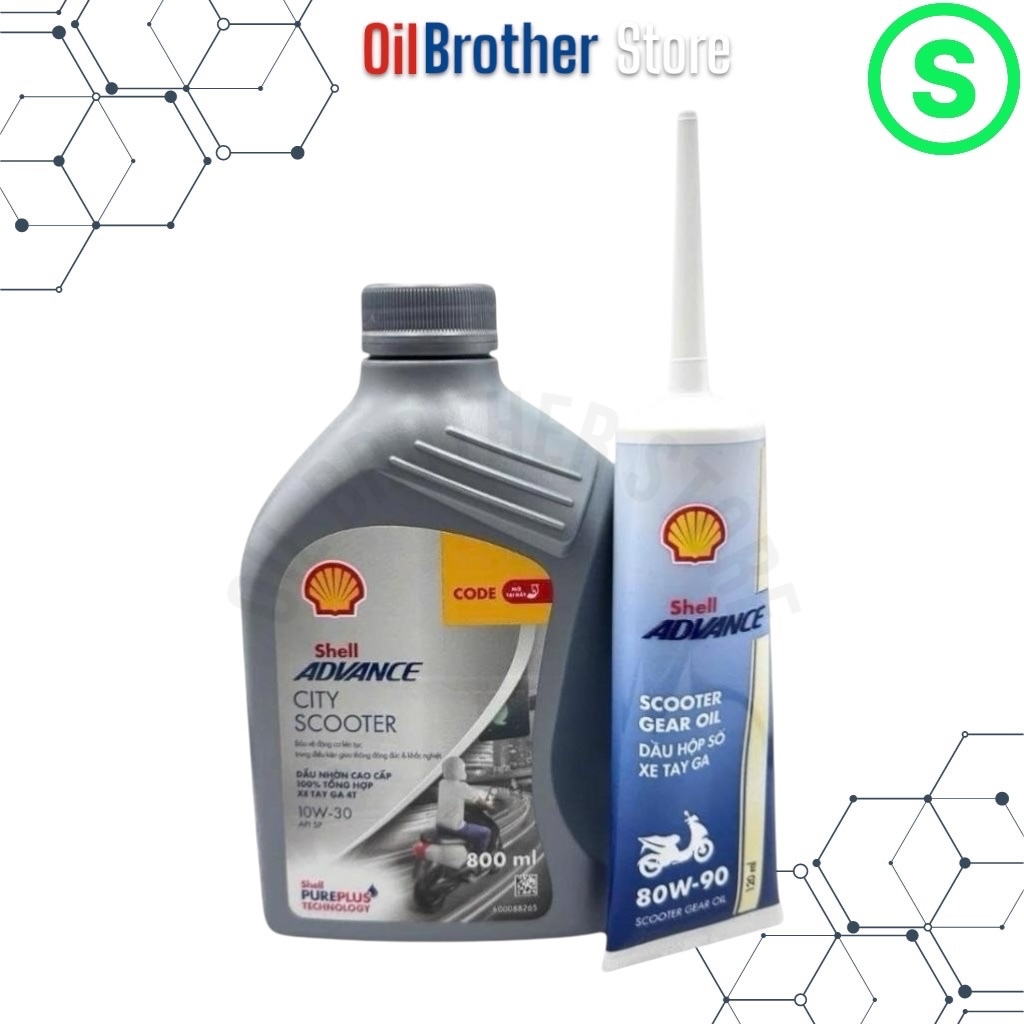 NHỚT TỔNG HỢP SHELL ADV CITY SCOOTER 10W30 XE GA | Shopee Việt Nam