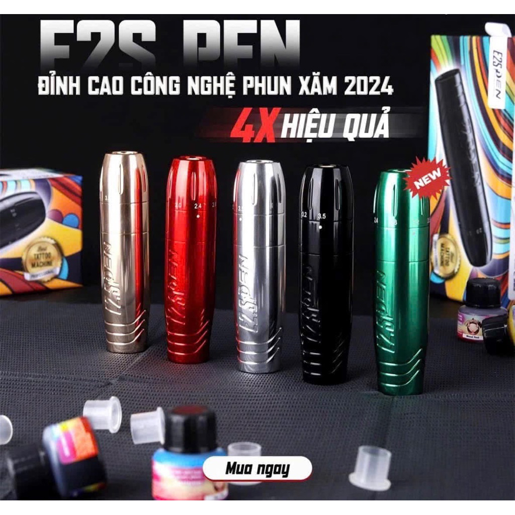 Máy Pen E2S Máy Phun Xăm Môi Logo Chìm Chính Hãng, Máy Pen Mini E2S ...