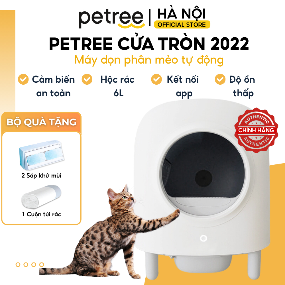 Nhà Vệ Sinh Tự Động Cho Mèo Petree Cửa Tròn 2022 Bản Quốc Tế Kết Nối Wifi Điều Khiển Qua App ...